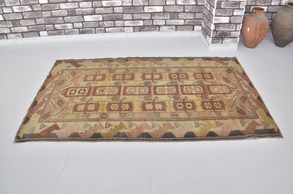 Small Vintage Tribal Wool Rug , 1960s for sale at Pamono