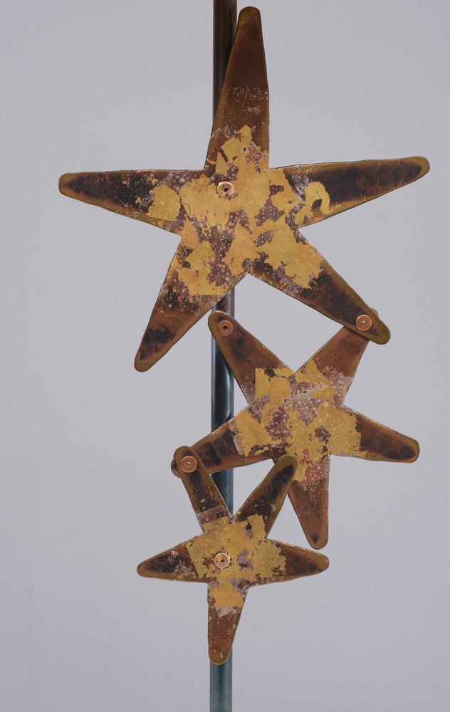 Brass Handmade Table Lamp by Robert Kostka, France, 1988 for sale at Pamono