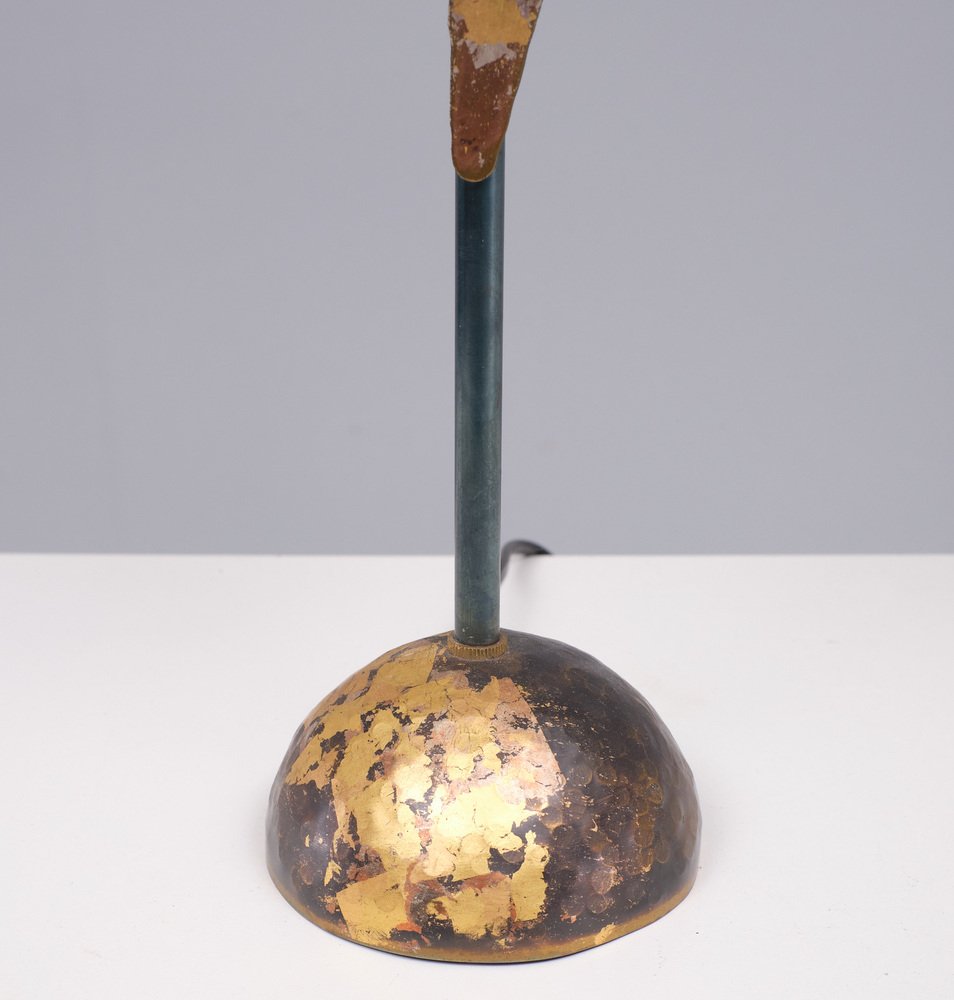Brass Handmade Table Lamp by Robert Kostka, France, 1988 for sale at Pamono