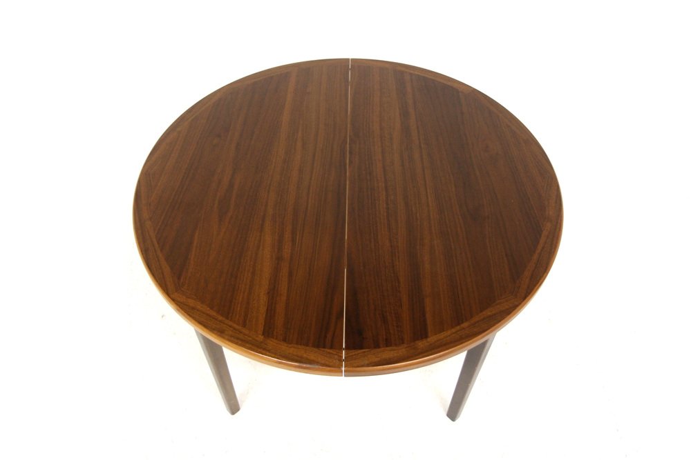 Scandinavian Walnut Dining Table, 1960s for sale at Pamono