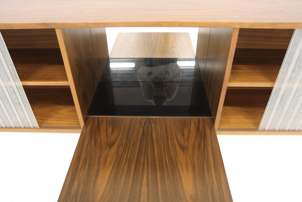 Scandinavian Walnut Console Table, 1960 for sale at Pamono