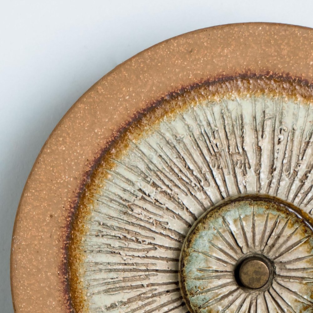 Round Ceramic Wall Light from Axella, 1970 for sale at Pamono