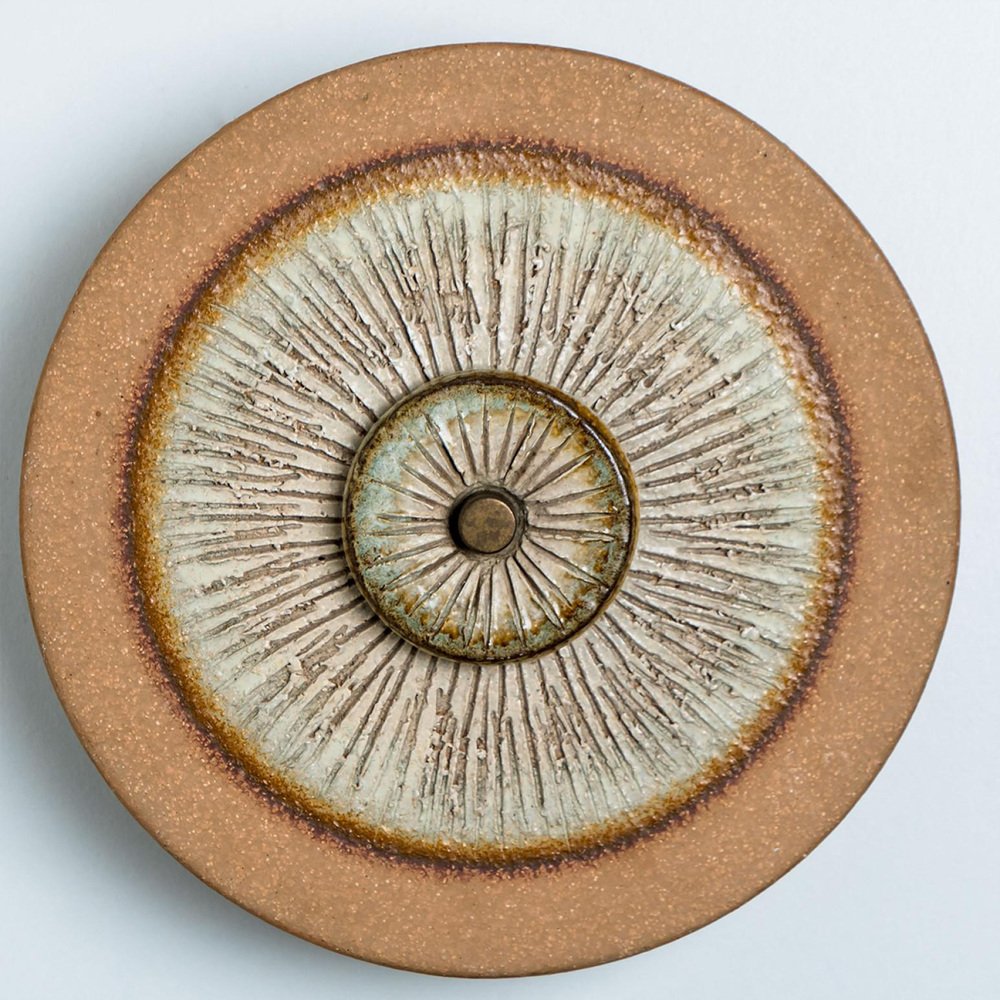 Round Ceramic Wall Light from Axella, 1970 for sale at Pamono