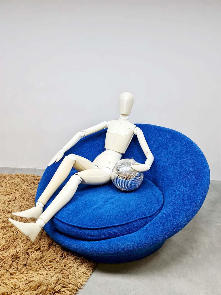 Vintage Round Pool Sofa, 1980s for sale at Pamono