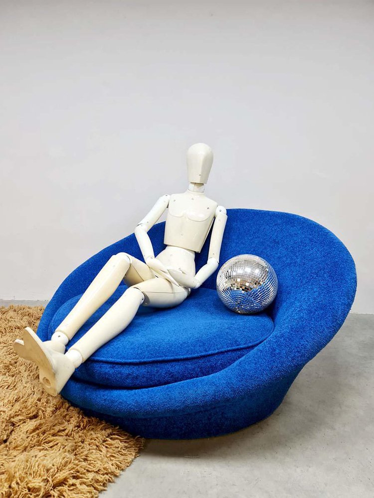 Vintage Round Pool Sofa, 1980s for sale at Pamono