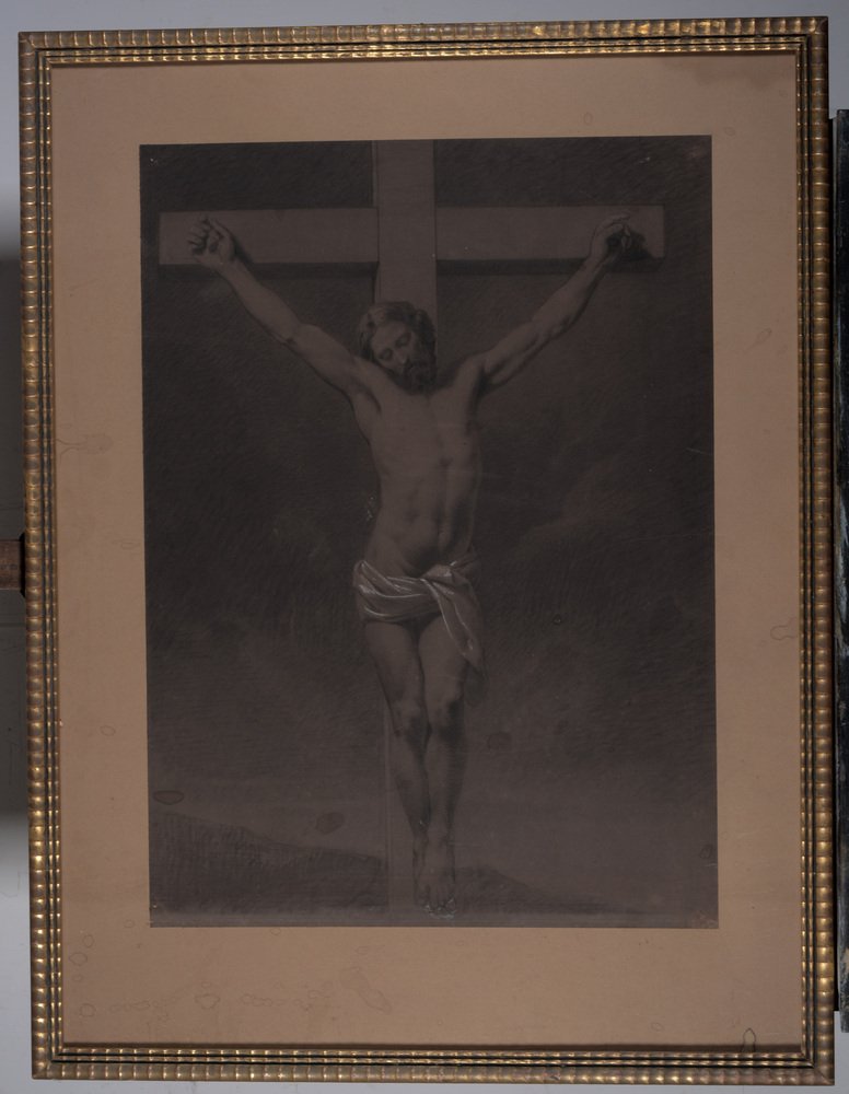 Carcone and Biacca, Christ on the Cross, 1890s, Charcoal & Pencil ...