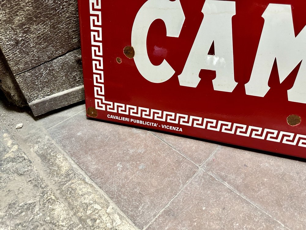 Campari Sign in Enamel, 1970s for sale at Pamono