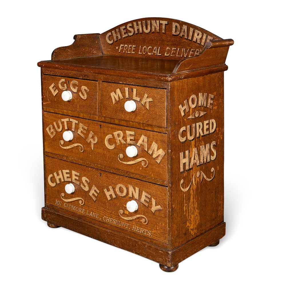 Victorian Dairy Store Counter or Sideboard, 1890s for sale at Pamono