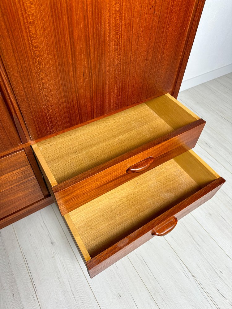 German Minimalist Teak Cabinet, 1960s for sale at Pamono