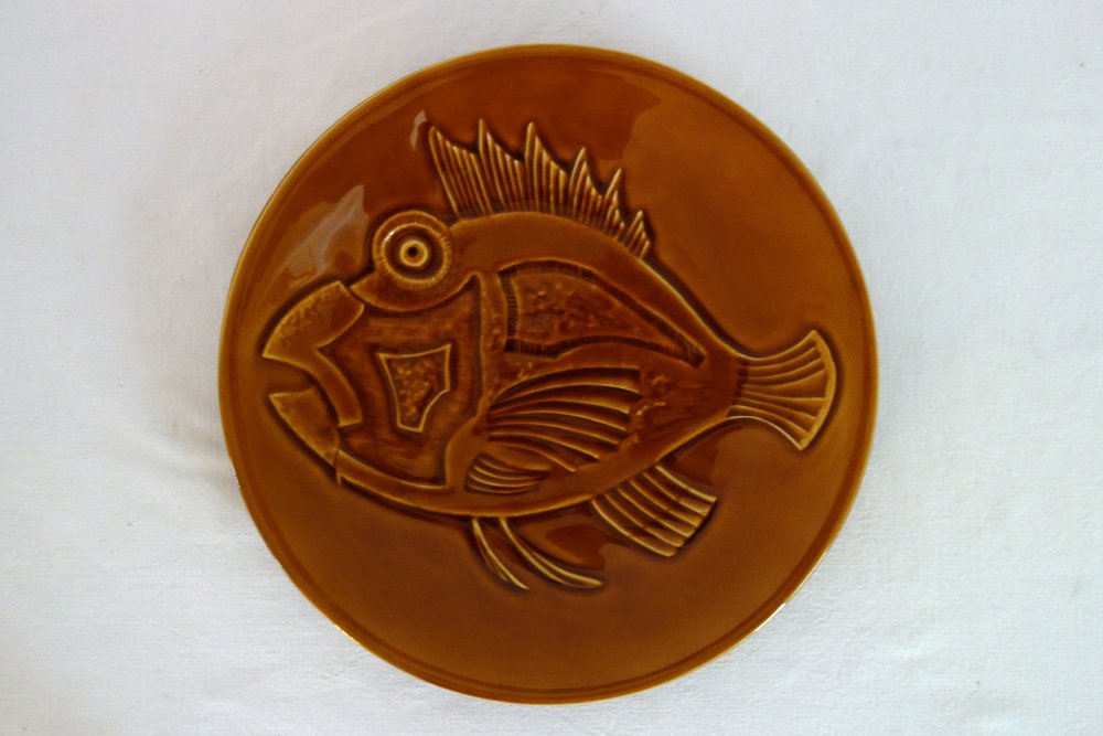 Poisson Plates by Robert Picault for Longchamp, 1970s, Set of 12 for ...