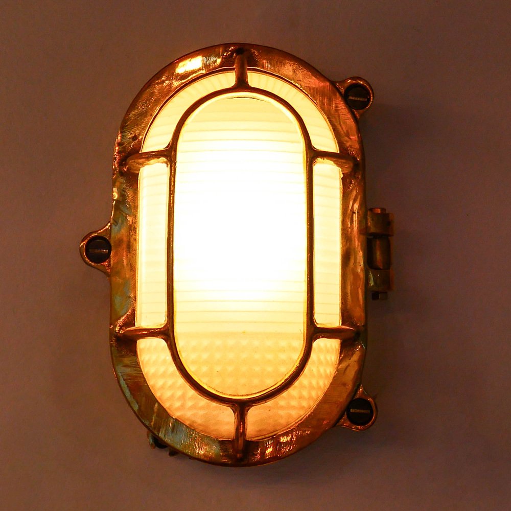 Former Holophane Wall Light in Bronze, 1950s for sale at Pamono