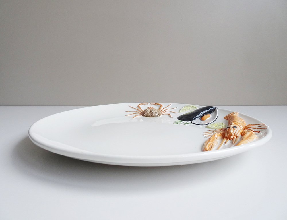 Large Fish Plate, Italy, 1970s for sale at Pamono