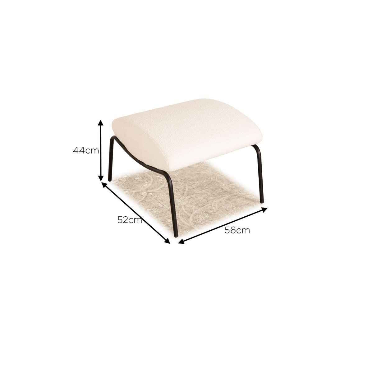 Set of White Fabric Arflex Armchair with Stool from Delfino for sale at ...