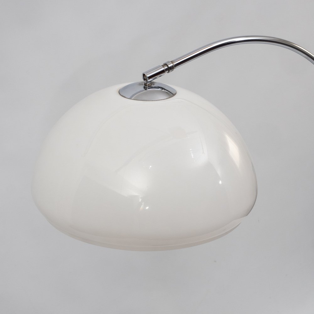 Arch Floor Lamp in Chrome with Rosewood, 1970s for sale at Pamono