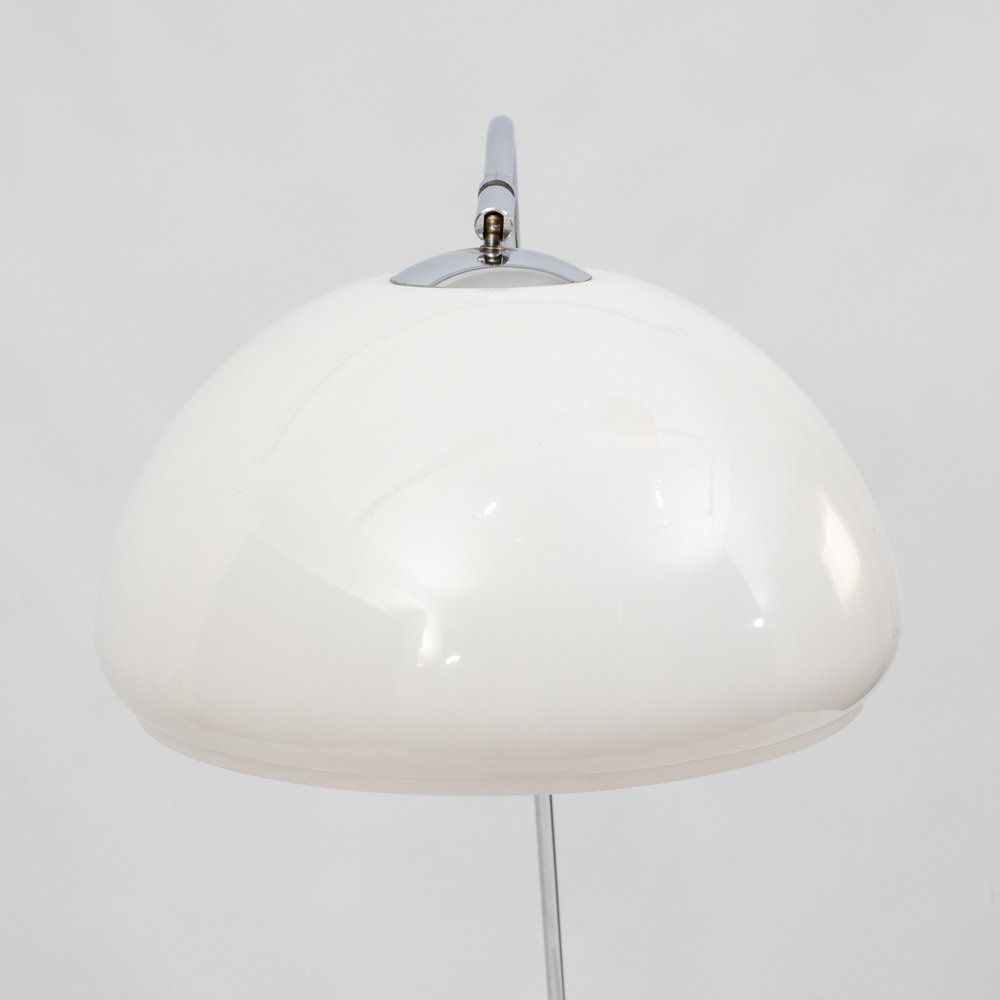Arch Floor Lamp in Chrome with Rosewood, 1970s for sale at Pamono