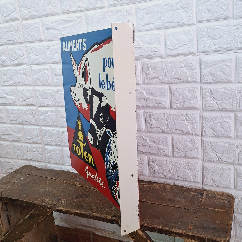 Double Sided Metal Advertising Sing, 1960s for sale at Pamono