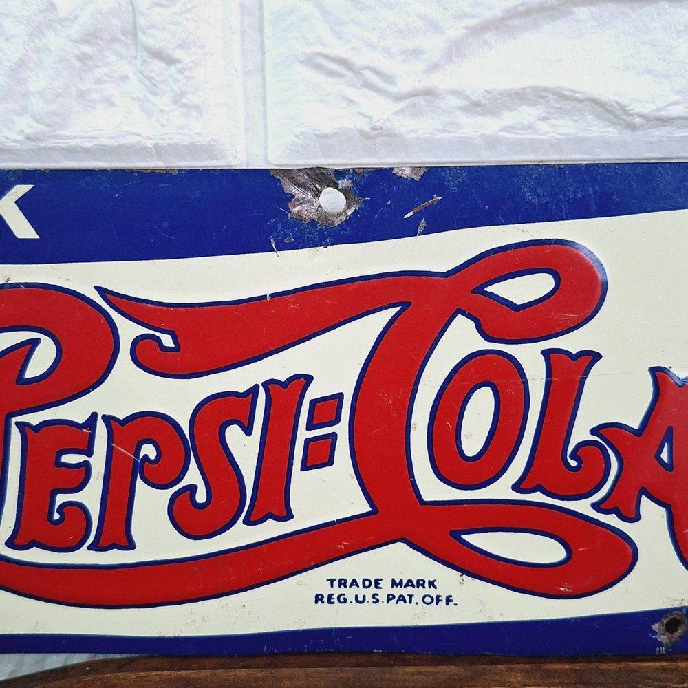 Original Pepsi Cola Tin Sign, 1940 for sale at Pamono