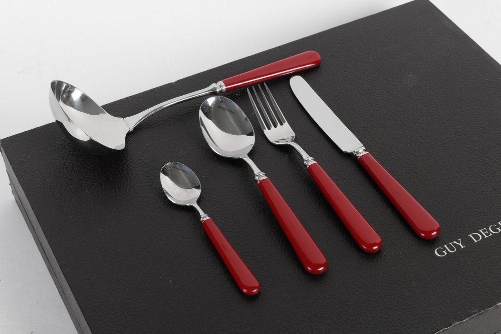 Service à Poisson 20ème Siècle en Bakélite et Acier Inoxydable de ...