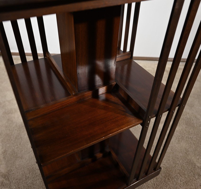 Mahogany Rotating Library for sale at Pamono