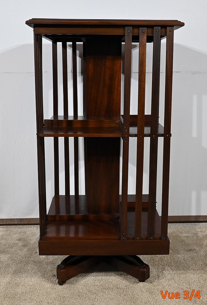 Mahogany Rotating Library for sale at Pamono
