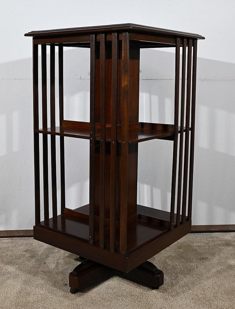 Mahogany Rotating Library for sale at Pamono