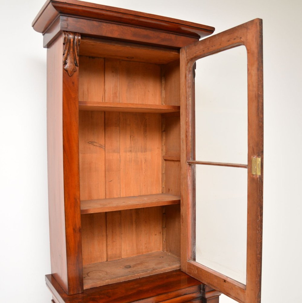 Victorian Slim Cabinet / Bookcase, 1860s for sale at Pamono