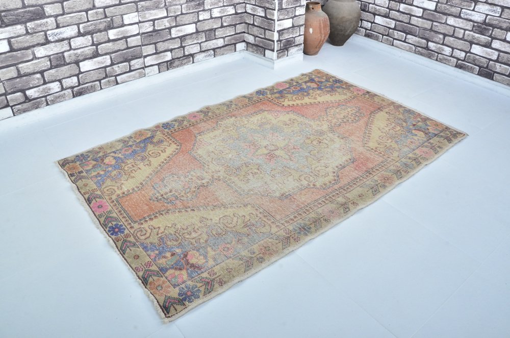 Faded Wool Rug, 1960s for sale at Pamono