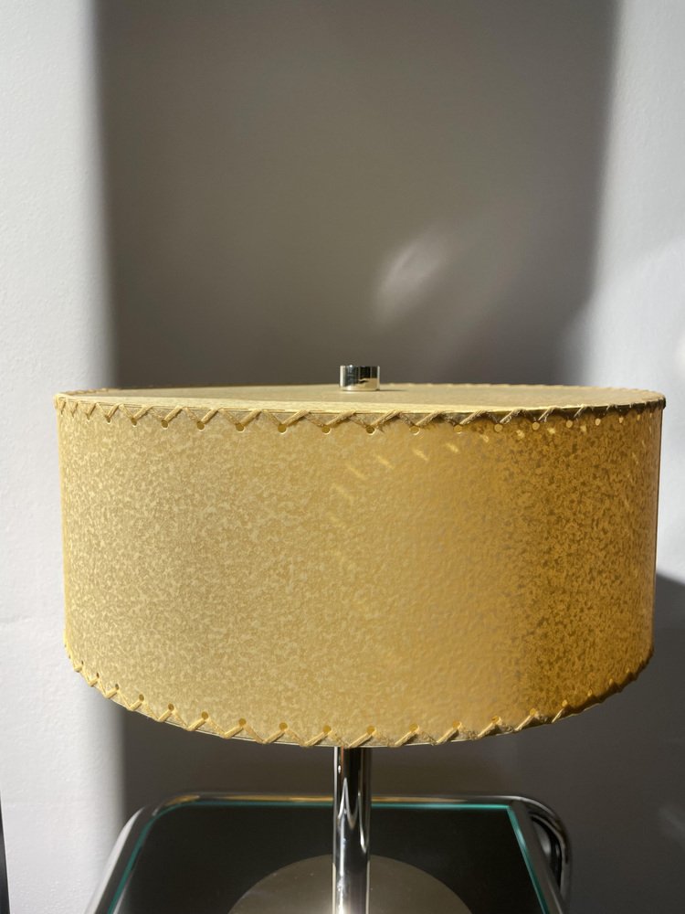 Vintage Desk Lamp with Papyrus Shade for sale at Pamono