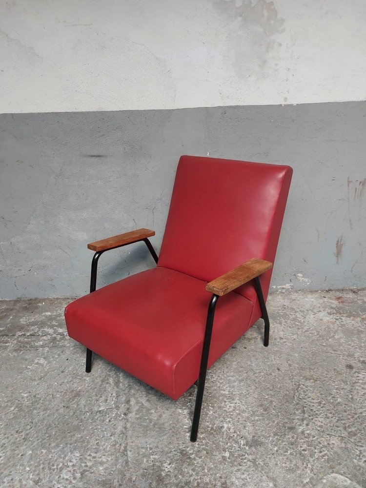 Rio Lounge Chair by Pierre Guariche for Meurop for sale at Pamono