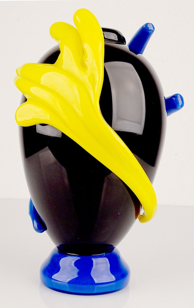 Murano Glass Vase by Riccardo Licata for Marco Polo Murano Glassworks ...