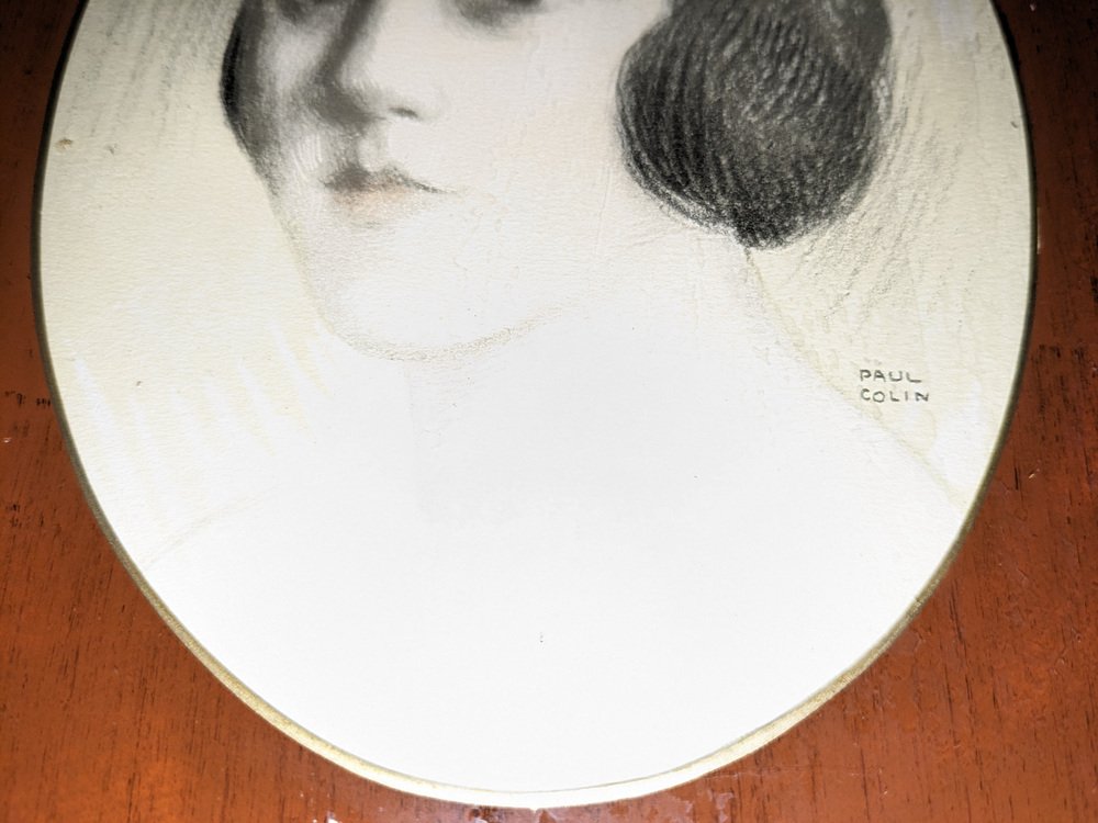 Paul Colin, Portrait of a Girl, Etching, 1930s for sale at Pamono