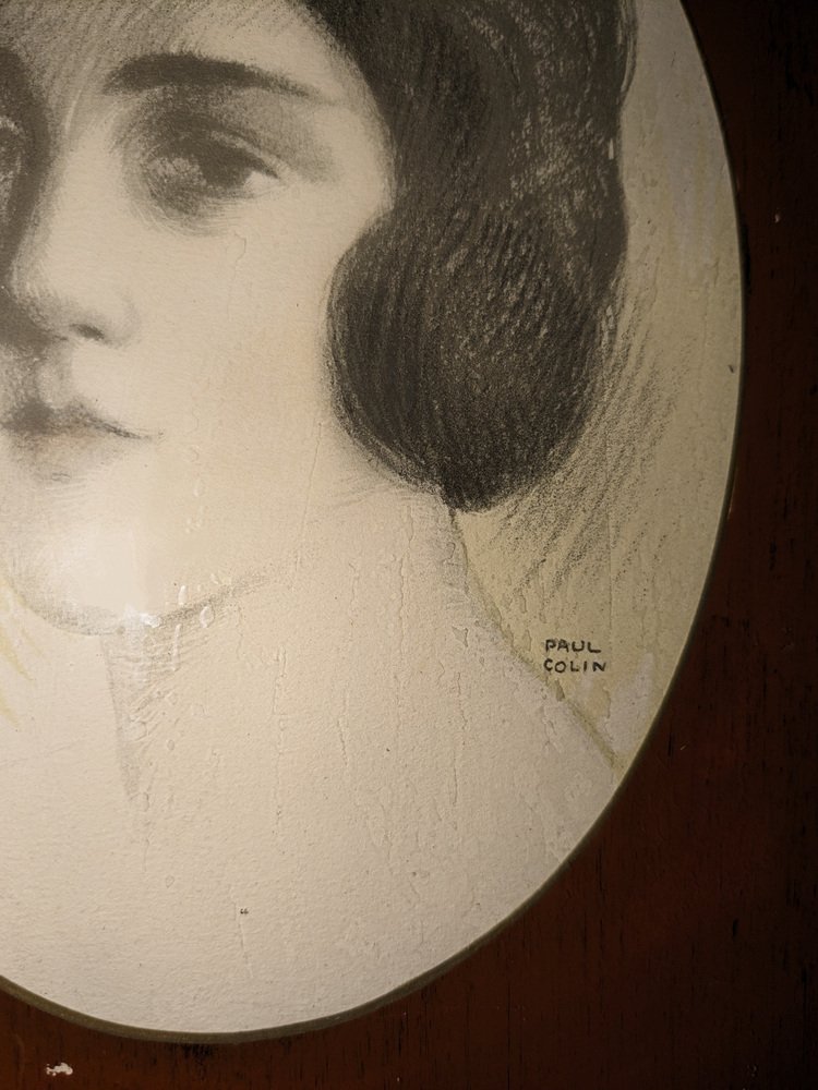 Paul Colin, Portrait of a Girl, Etching, 1930s for sale at Pamono