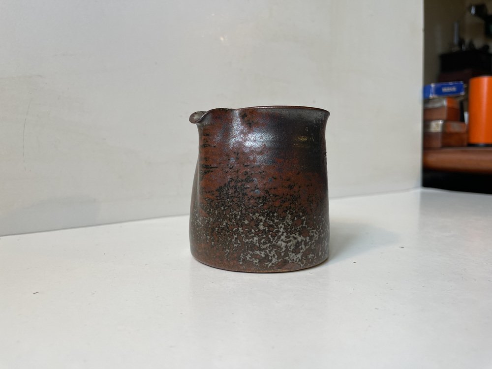 Danish Glazed Stoneware Jug by Jacob E. Bang, 1960s for sale at Pamono