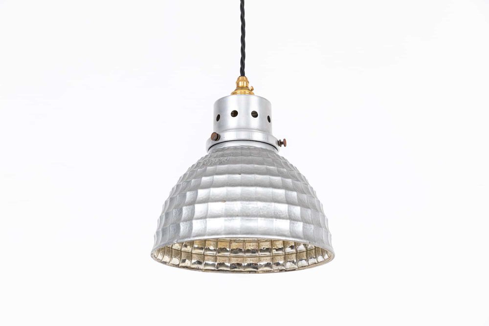 Honeycomb Mirrored Reflector Pendant Light for sale at Pamono