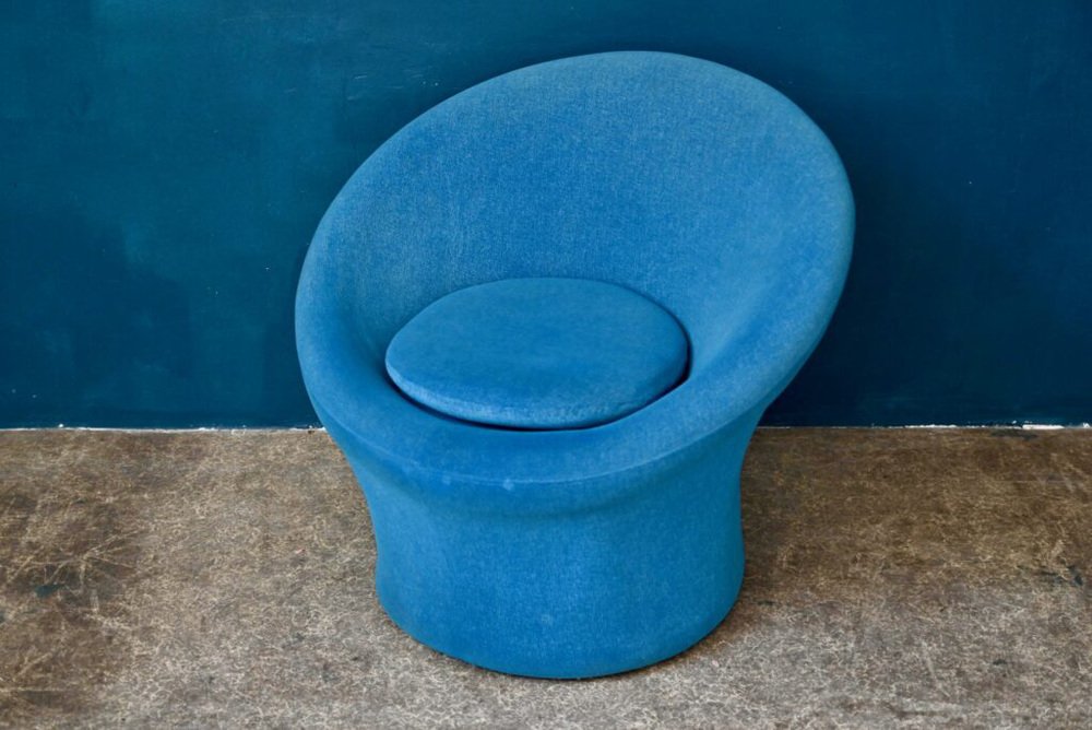 Blue Mushroom Chair, 1980s for sale at Pamono