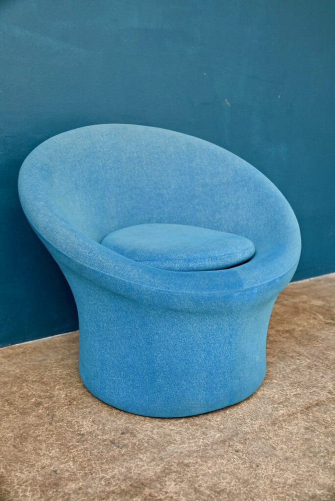 Blue Mushroom Chair, 1980s for sale at Pamono