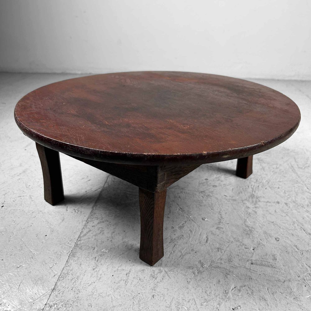 Taishō Era Low Round Table, Japan, 1920s for sale at Pamono