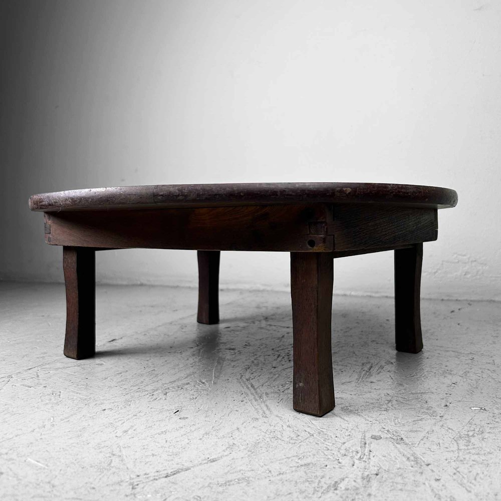 Taishō Era Low Round Table, Japan, 1920s for sale at Pamono
