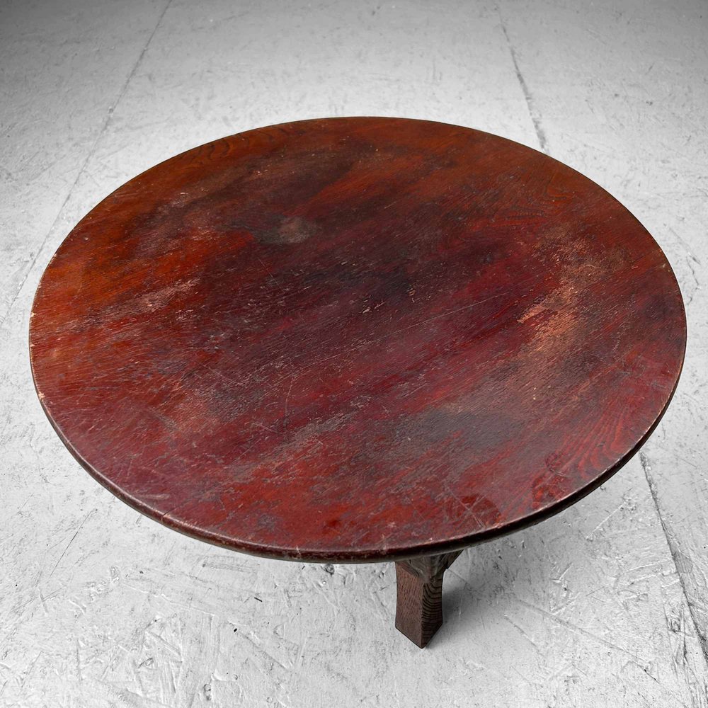 Taishō Era Low Round Table, Japan, 1920s for sale at Pamono