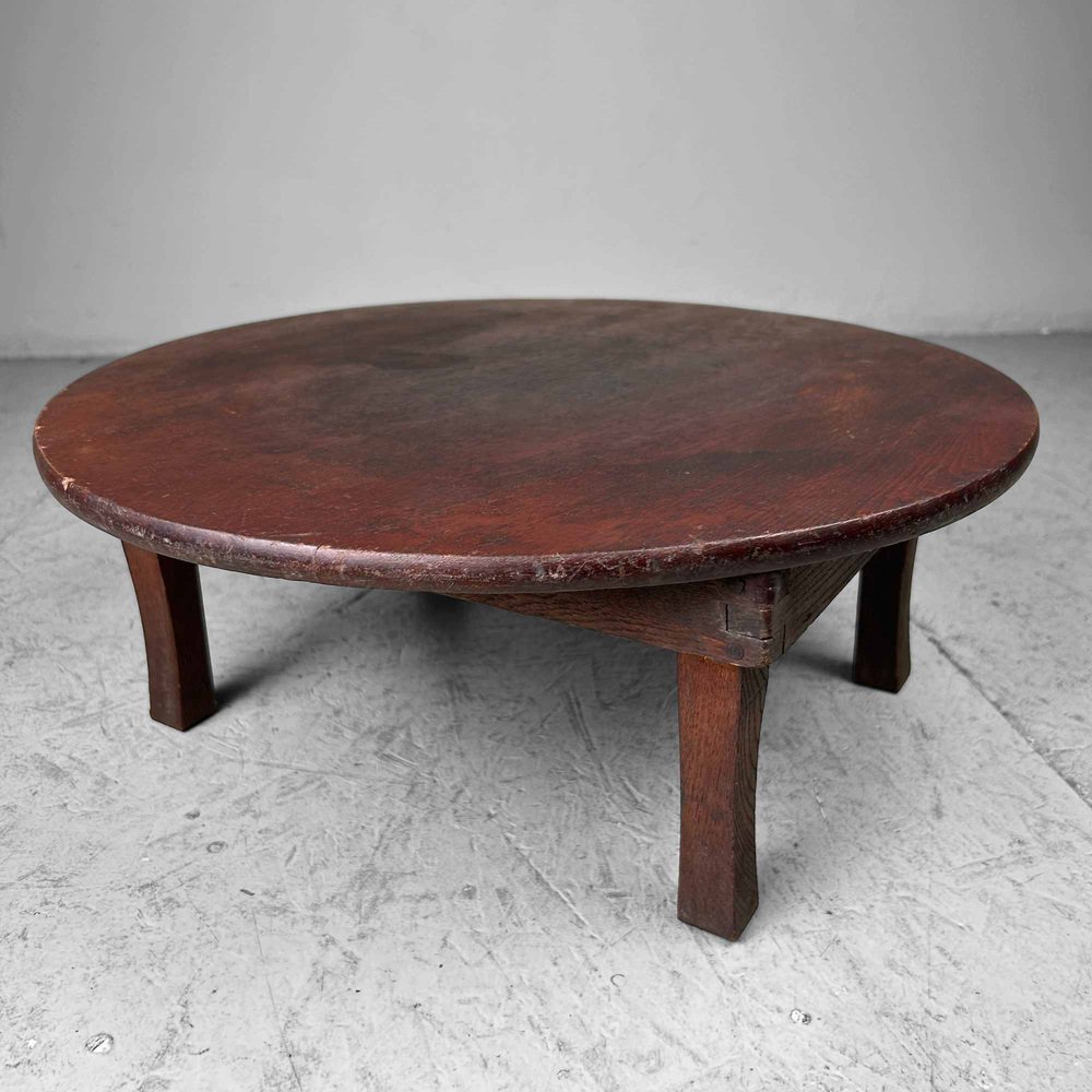Taishō Era Low Round Table, Japan, 1920s for sale at Pamono