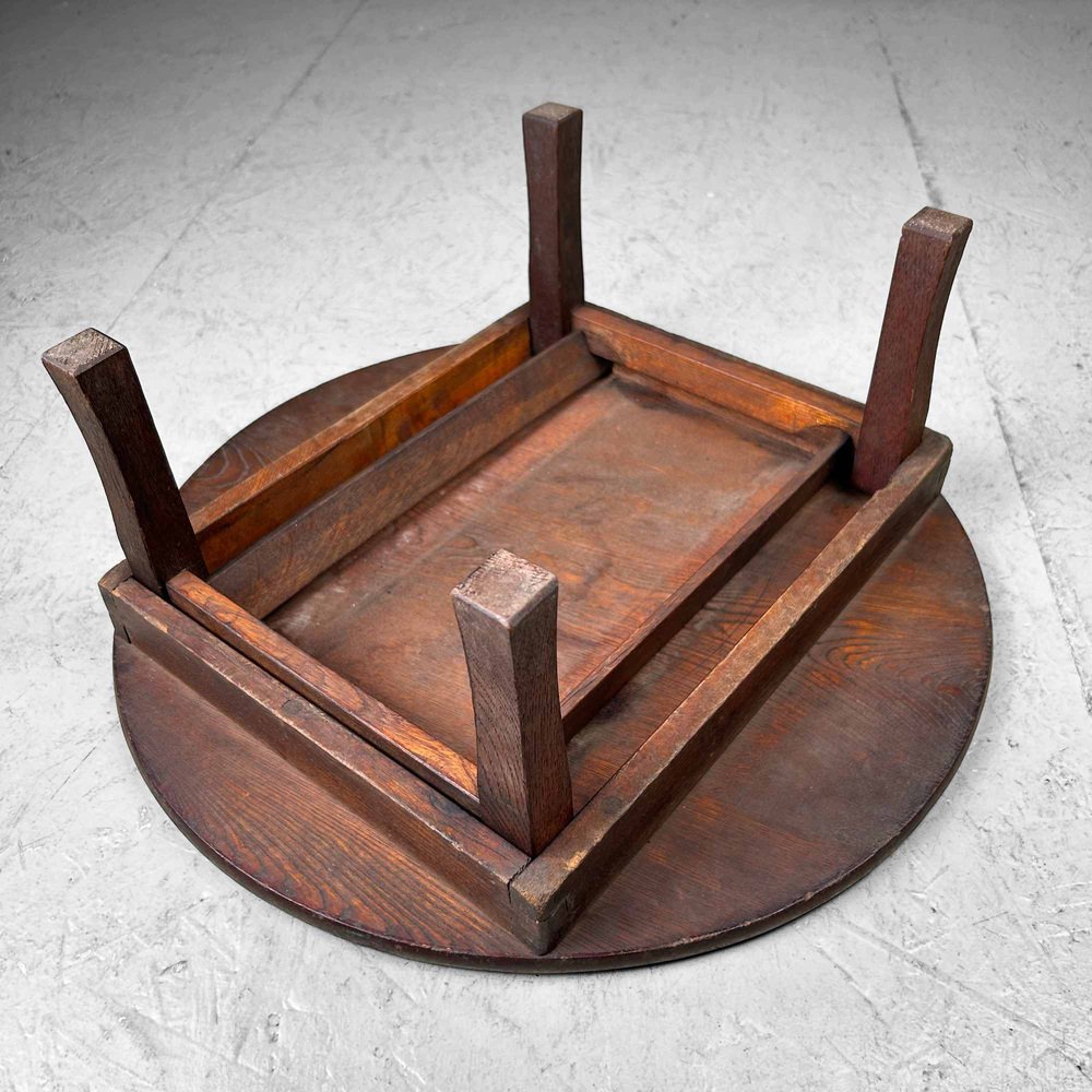 Taishō Era Low Round Table, Japan, 1920s for sale at Pamono