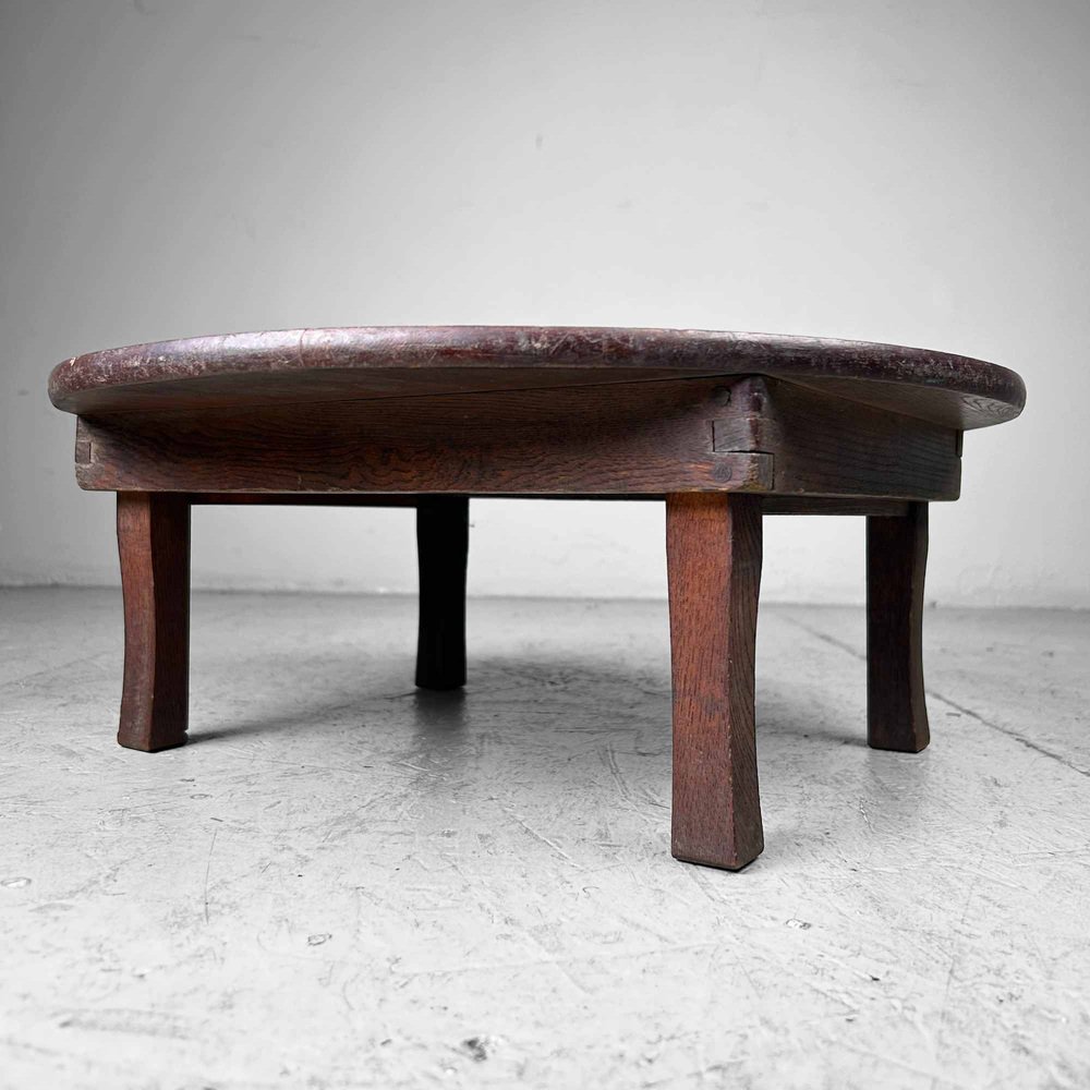 Taishō Era Low Round Table, Japan, 1920s for sale at Pamono