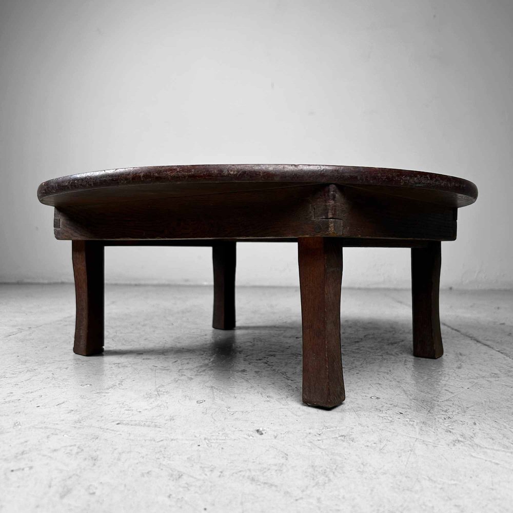 Taishō Era Low Round Table, Japan, 1920s for sale at Pamono