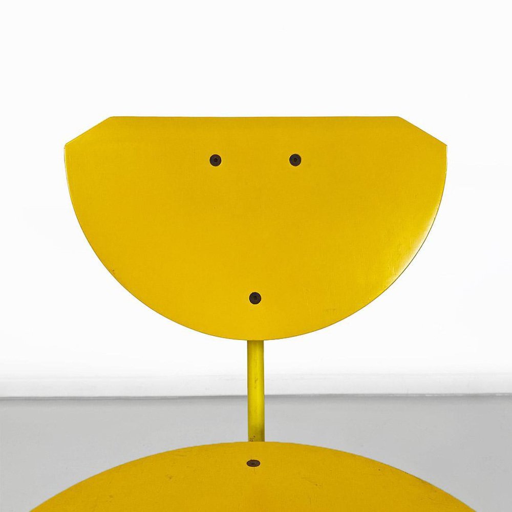 Italian Modern Alien Chair in Metal and Wood attributed to Carlo ...