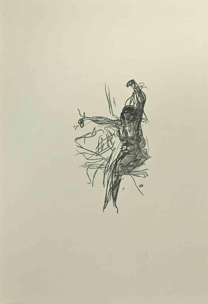 Nach Jean Paul Sauget, Akt, 1921, Holzschnitt bei Pamono kaufen