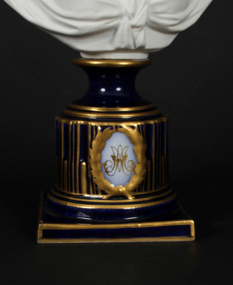 Antique Sevres Bisque Porcelain Bust of Marie Antoinette, 19th Century ...