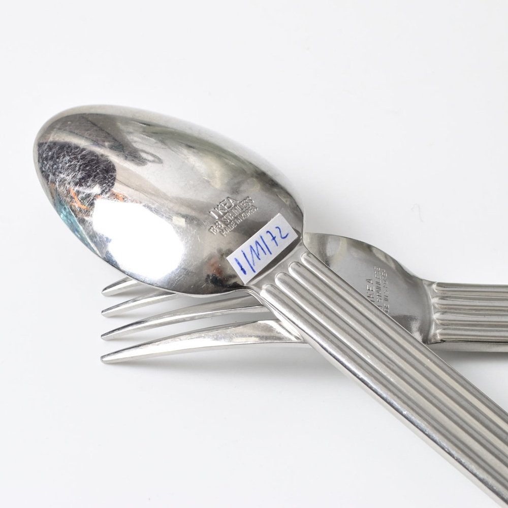 Stainless Steel Strateg Cutlery from Ikea, 1990s, Set of 30 for sale at ...