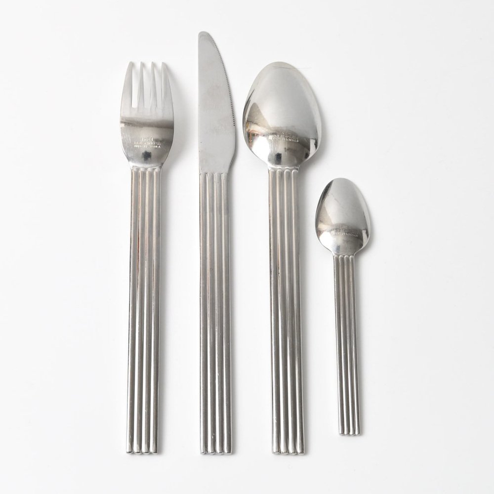 Stainless Steel Strateg Cutlery from Ikea, 1990s, Set of 30 for sale at ...
