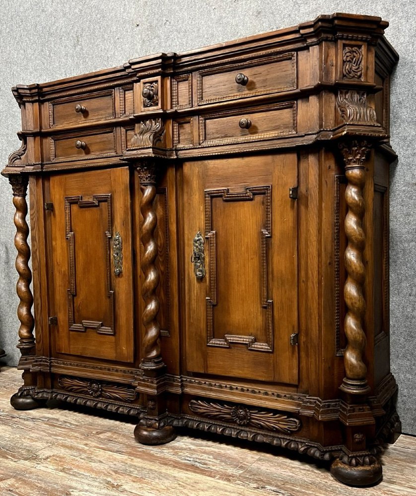 Alsatian Stained Solid Wood Buffet for sale at Pamono