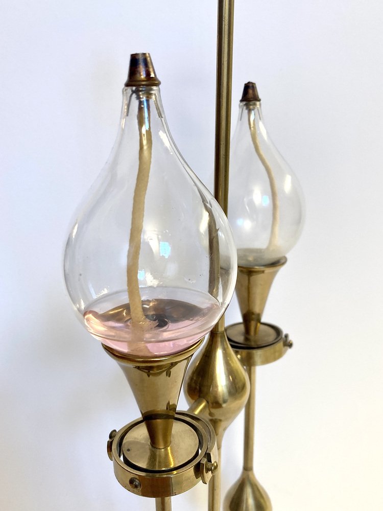Clear Drops Oil Lamp by Freddie Andersen, 1970s for sale at Pamono
